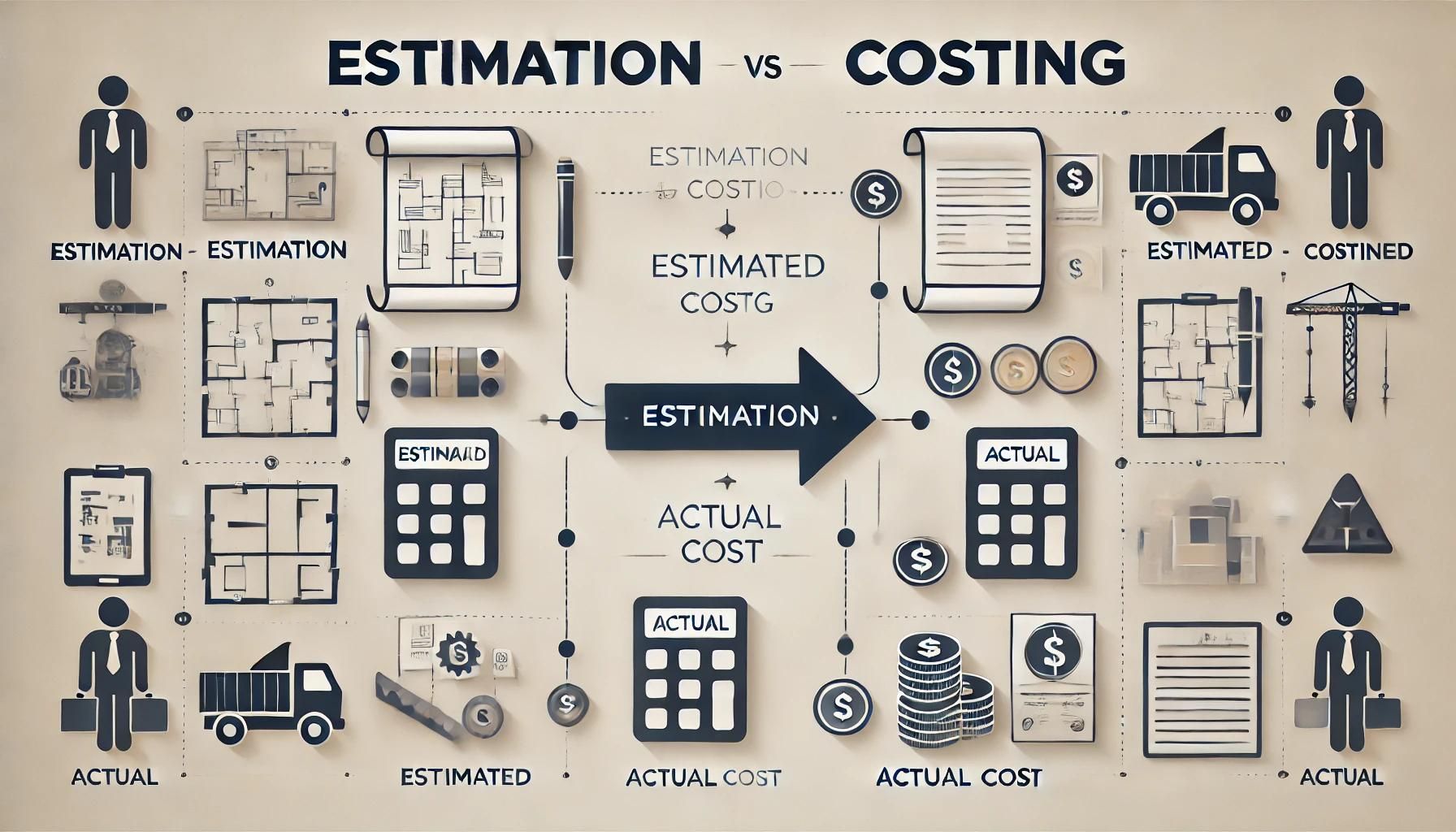 Difference Between Estimation and Costing in Construction Projects