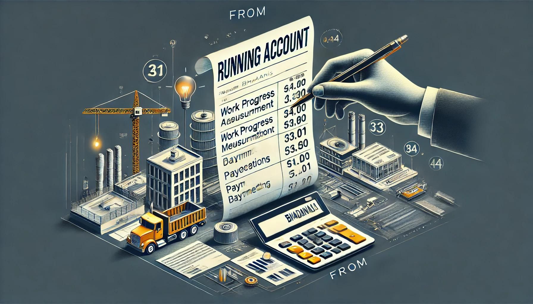 How does a Billing Engineer prepare a Running Account (RA) bill?