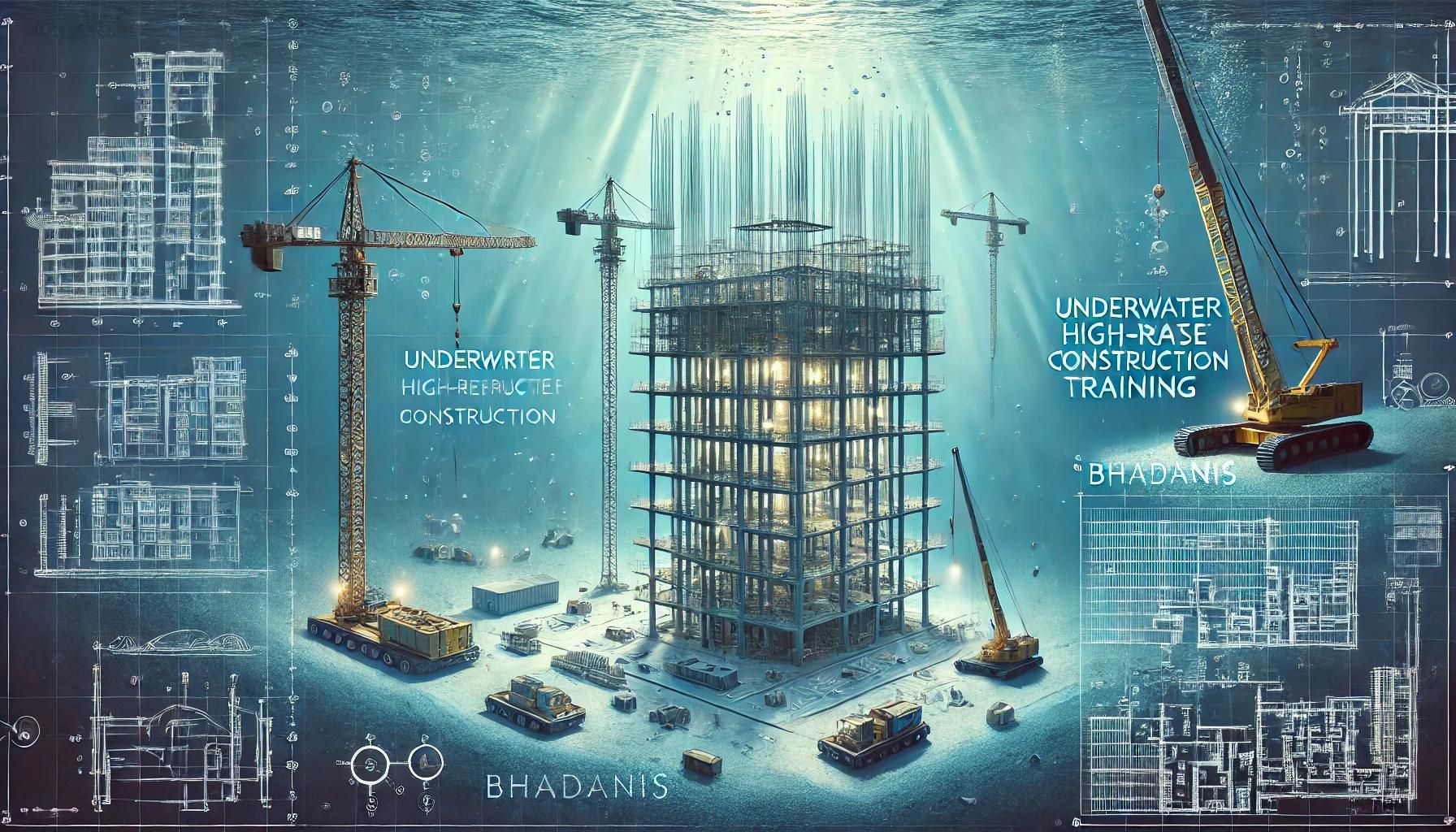 How To Construction G+45 High Rise Building Under Water of 400 Feet Down?